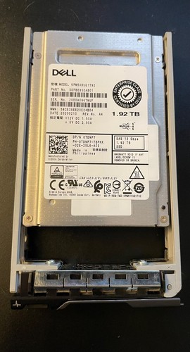 TDNP7 Dell 1.92TB SAS 2.5" 12G RI MLC SSD Solid State Drive ...