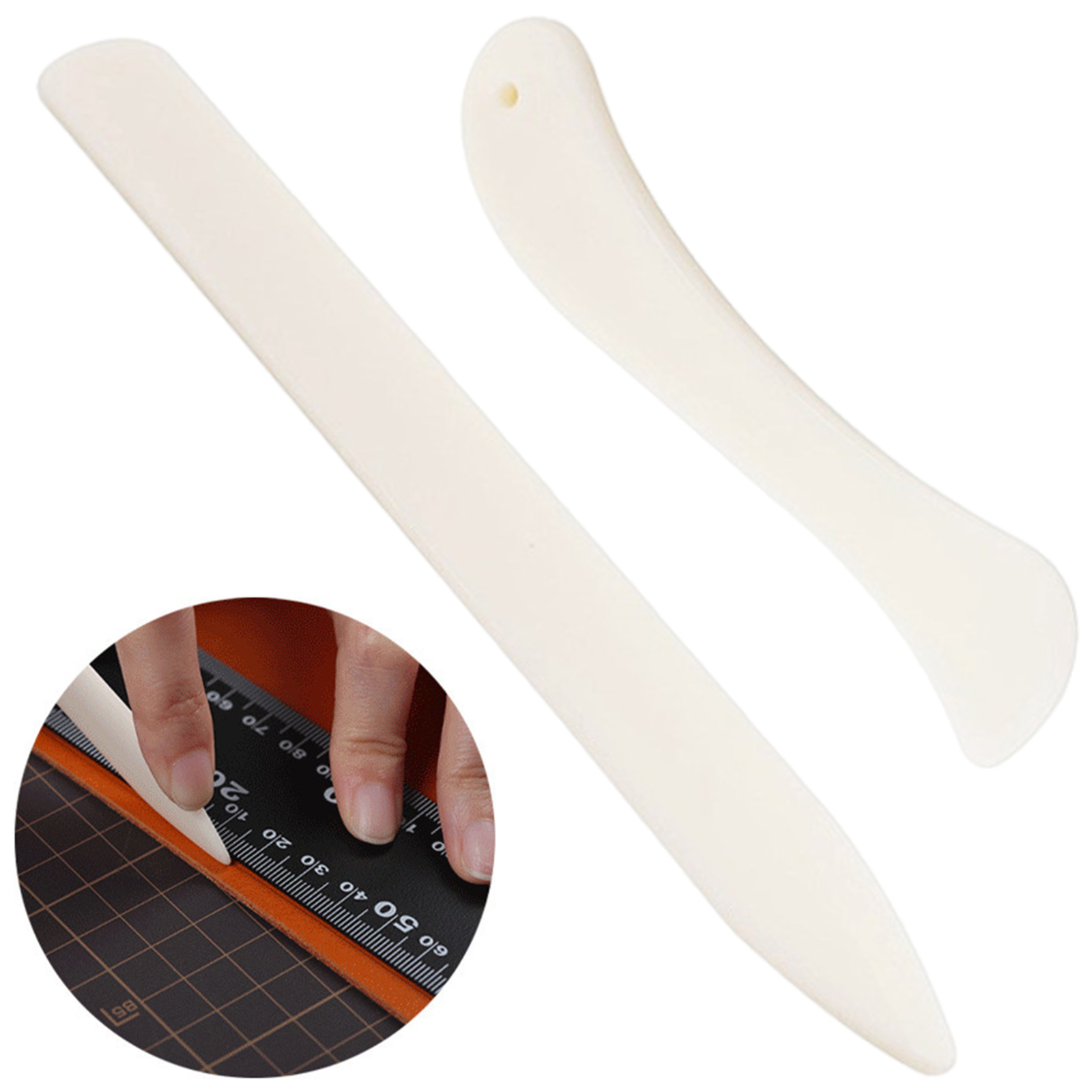 2pcs Offices Supplies Curved Straight For Paper Crafting Edges Bone ...