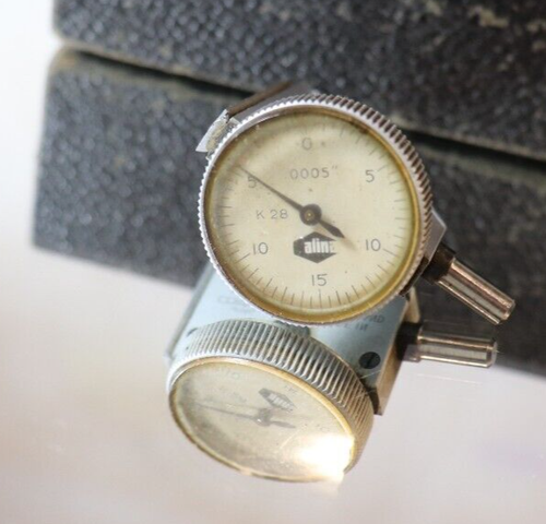 VTG ALINA COMPAC GENEVE K-28 #7101019 .0005" DIAL INDICATOR WITH ORG ...