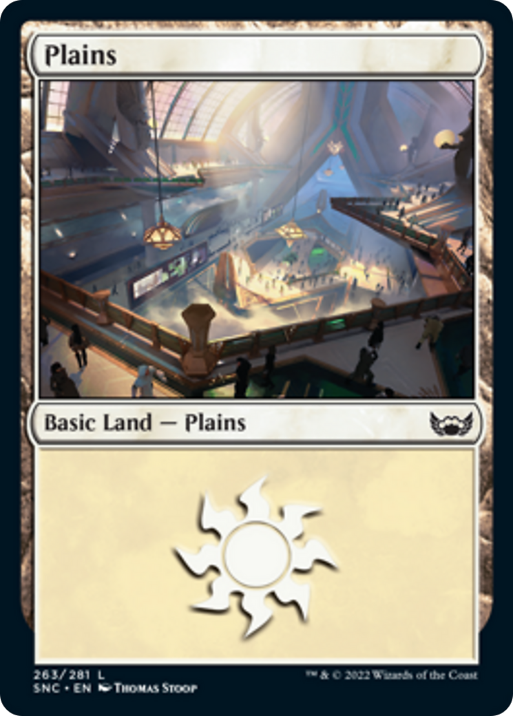 Plains (263) FOIL Streets of New Capenna NM Basic Land MAGIC MTG CARD ...