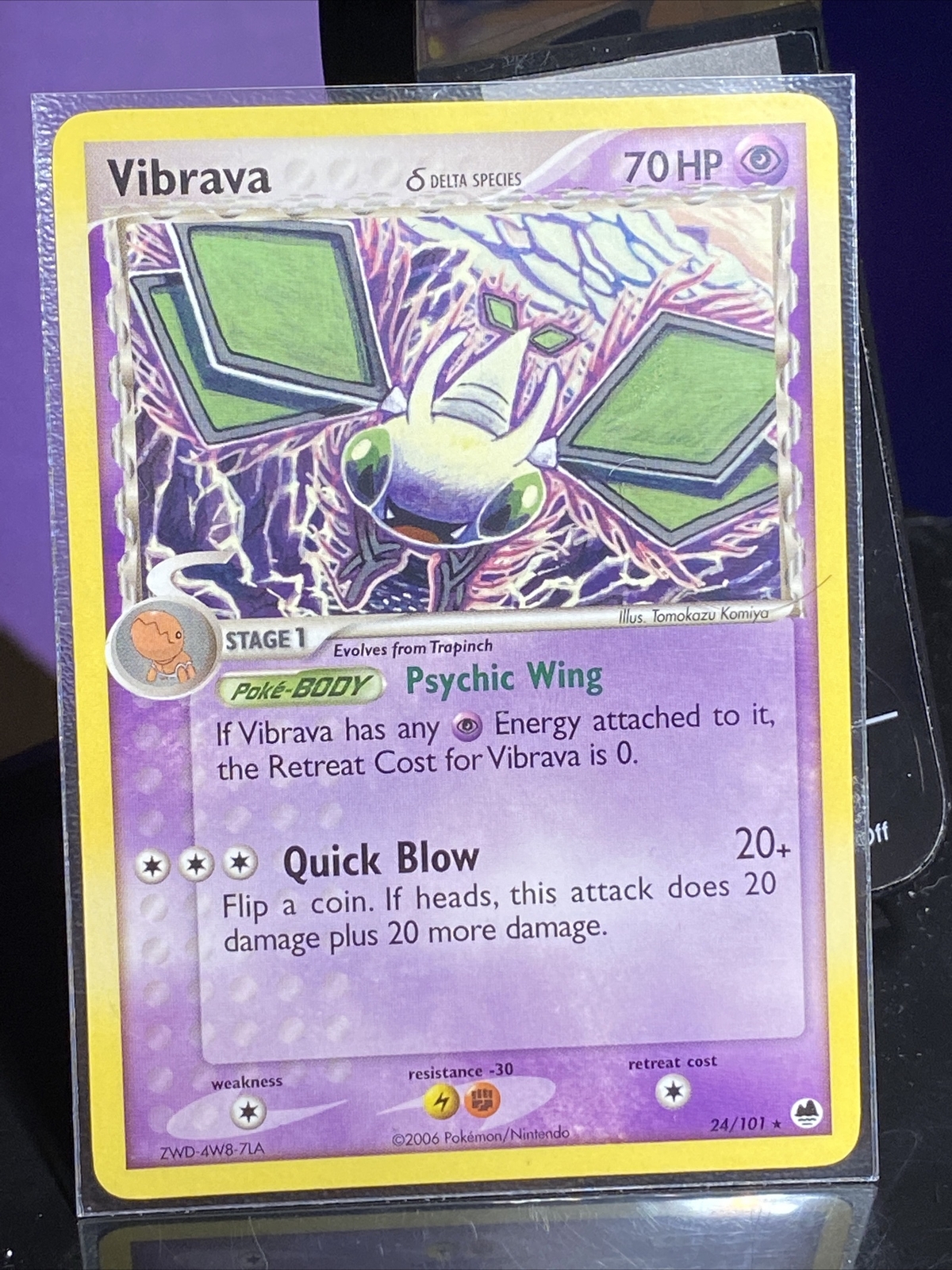 Pokemon Card Vibrava 24/101 Delta Species Rare! Vibrava Card | eBay