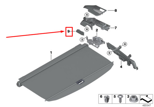 BMW X3 G01, F97 RIGHT BELT PRETENSIONER LID 51477450976 7450976 NO DUTY ...