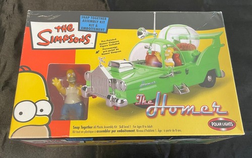 The Simpsons - The Homer Car Model Assembly Kit - Sealed 2003 - Polar ...