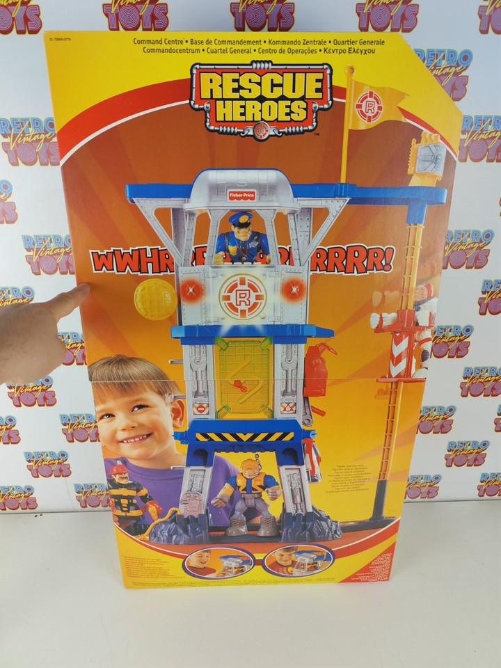 Rescue Heroes Fisher Price Command Centre Headquarters Base 1998 Mattel ...