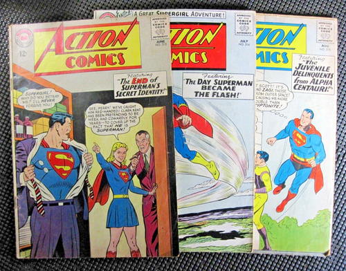 Action Comics #313 314 315 Superman, with Batman, Supergirl aps! | eBay
