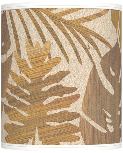 Print Lamp Shade Tropical Woodwork Small 10x10x12 Spider with Harp and ...