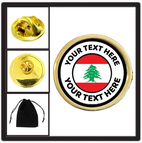 3 x Personalised Lebanon Flag (PE21) Lapel Pin Badges | eBay Australia