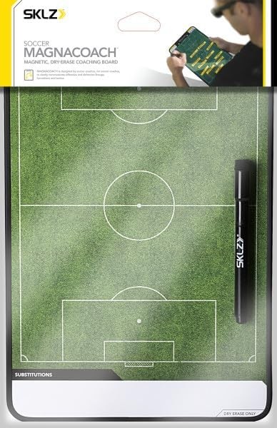 SKLZ MagnaCoach Magnetic Dry Erase Soccer Coaching Board Green 12x18 ...