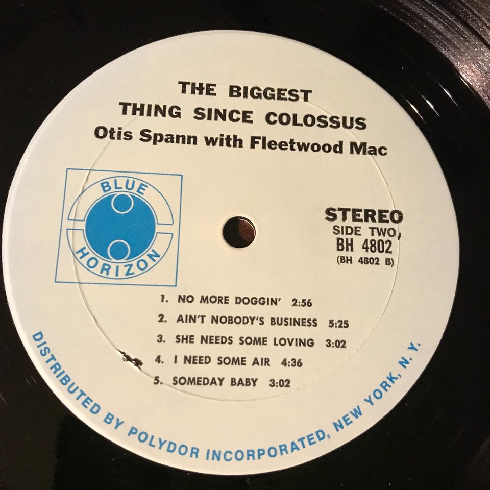 Otis Spann With Fleetwood Mac The Biggest Thing Since Colossus VG+ OG ...