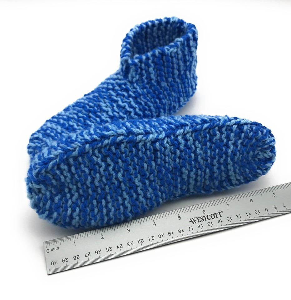 Cozy Hand Knit Double Yarn House Slippers – Unisex Medium Adult Size | eBay