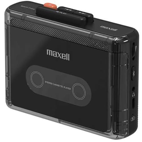 maxell MXCP-P100 Portable Cassette Player Black Bluetooth MXCP-P100BK ...