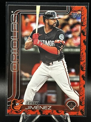 2025 Topps Series 1 ELOY JIMENEZ SSP Team Logo Border #69 ORIOLES | eBay