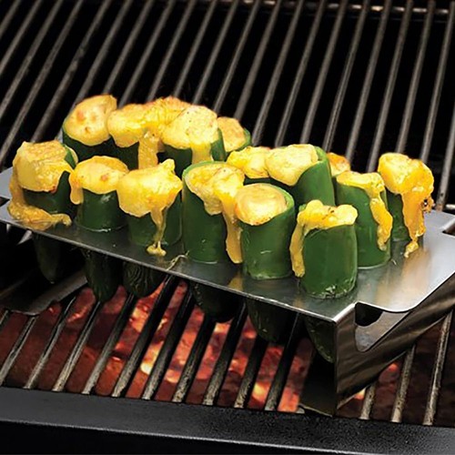 BBQ Jalapeno Popper Rack Stainless Steel BBQ Smoker Rack Outdoor | eBay ...