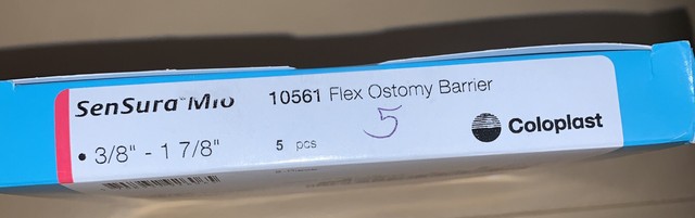SenSura Mio Flex Ostomy Barrier Trim to Fit Red Code 10561 - Box of 5 ...