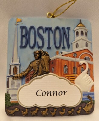 PERSONALIZED BOSTON ORNAMENT AND MAGNET JEANE'S THINGS | eBay