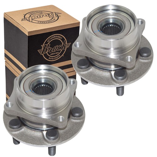 New Pair Set Front Wheel Hub Bearing Assembly for 04-09 Toyota Prius ...