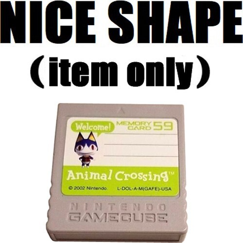 Official Nintendo Gamecube Animal Crossing Memory Card 59 Blocks DOL ...