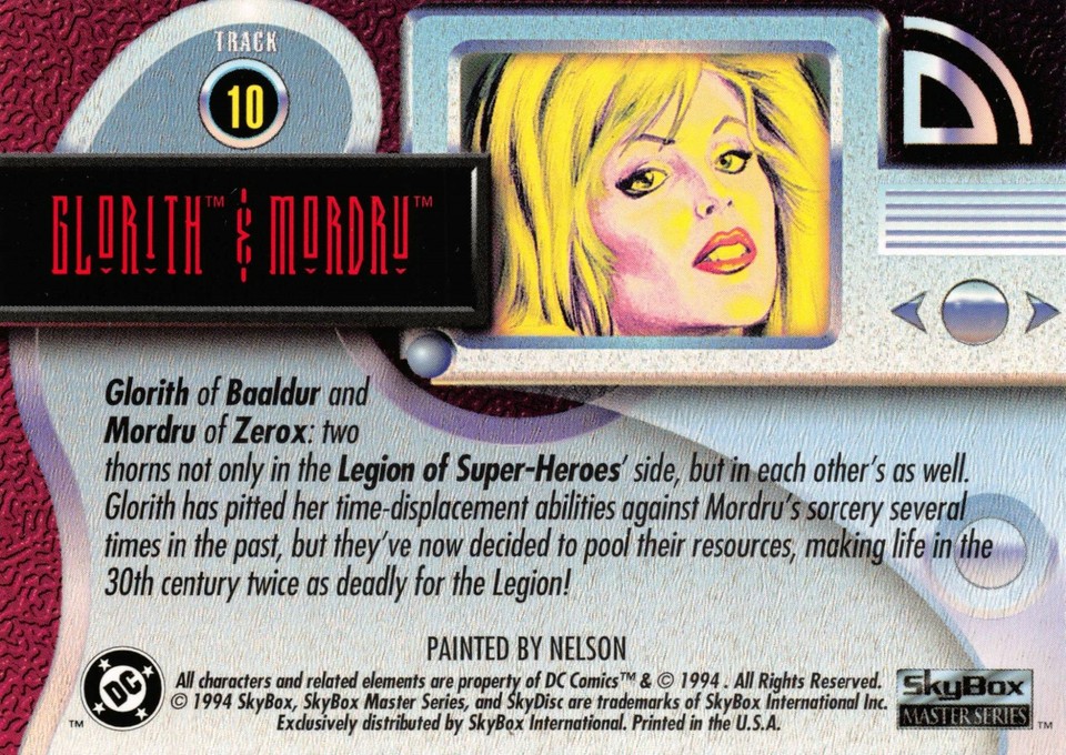 GLORITH & MORDRU / DC Comics Master Series (1994) BASE Trading Card #10 ...