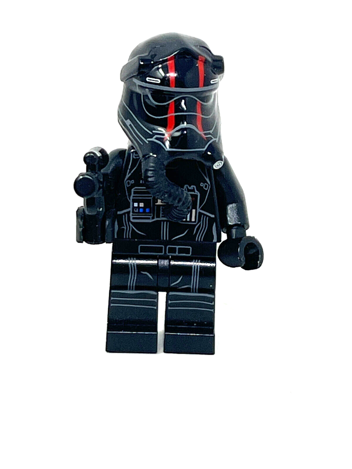 LEGO STAR WARS FIRST ORDER TIE PILOT - RED STRIPES HELMET MINI FIGURE ...