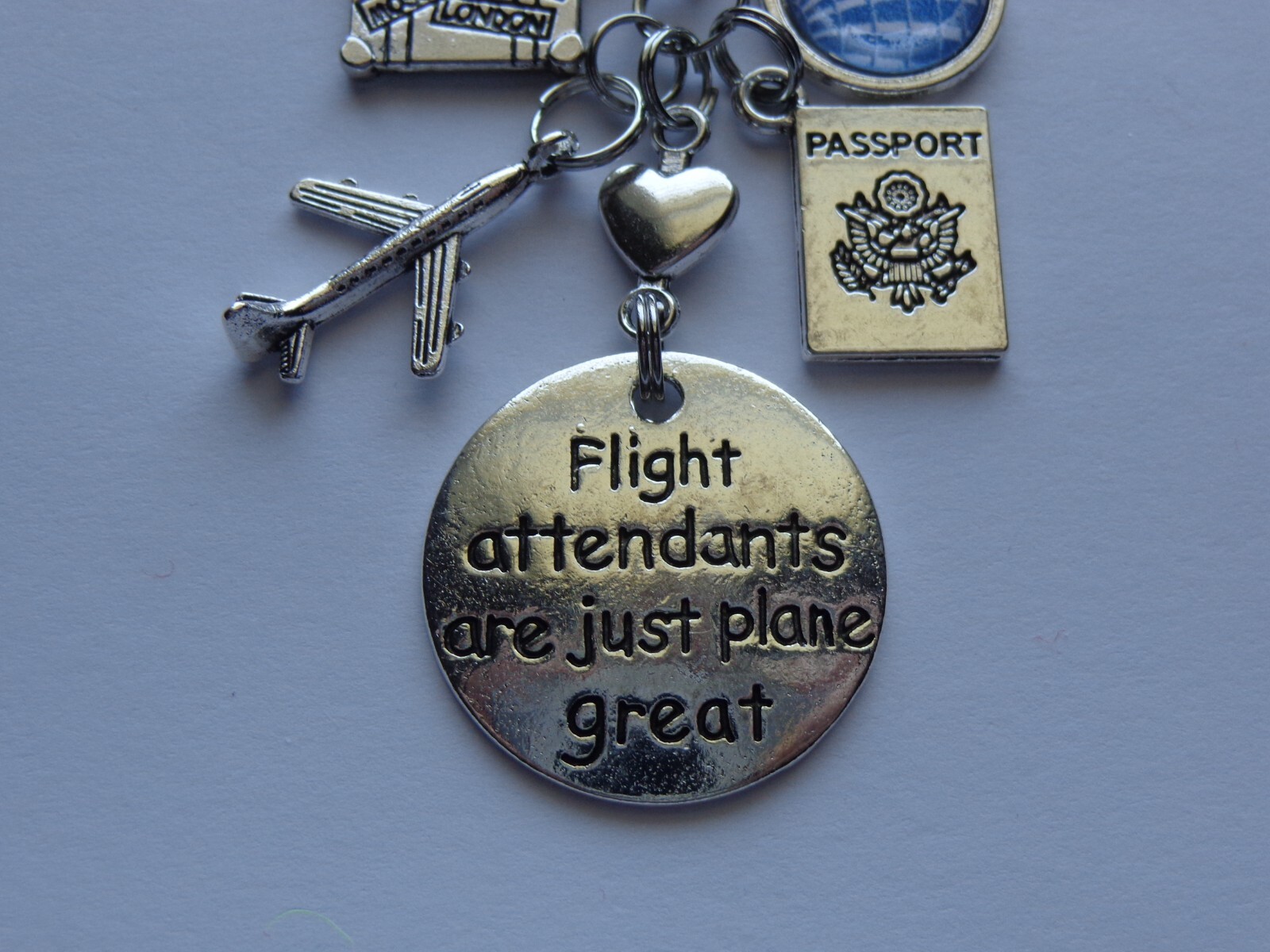 UNITED AIRLINES FLIGHT ATTENDANT AIRCRAFT CREW KEY CHAIN PURSE CLIP BAG ...