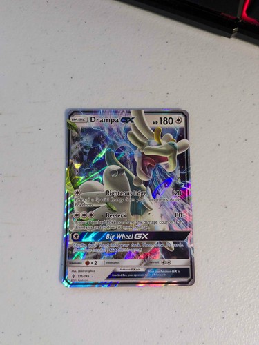 Drampa GX 115/145 Holo Ultra Rare Guardians Rising Pokemon TCG Card ...
