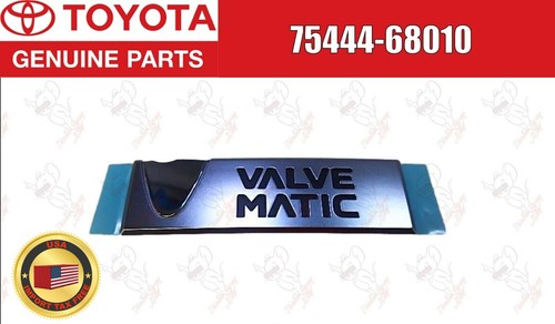 TOYOTA Genuine WISH Rear Emblem VALVE MATIC Logo Ornament Plate OEM ...