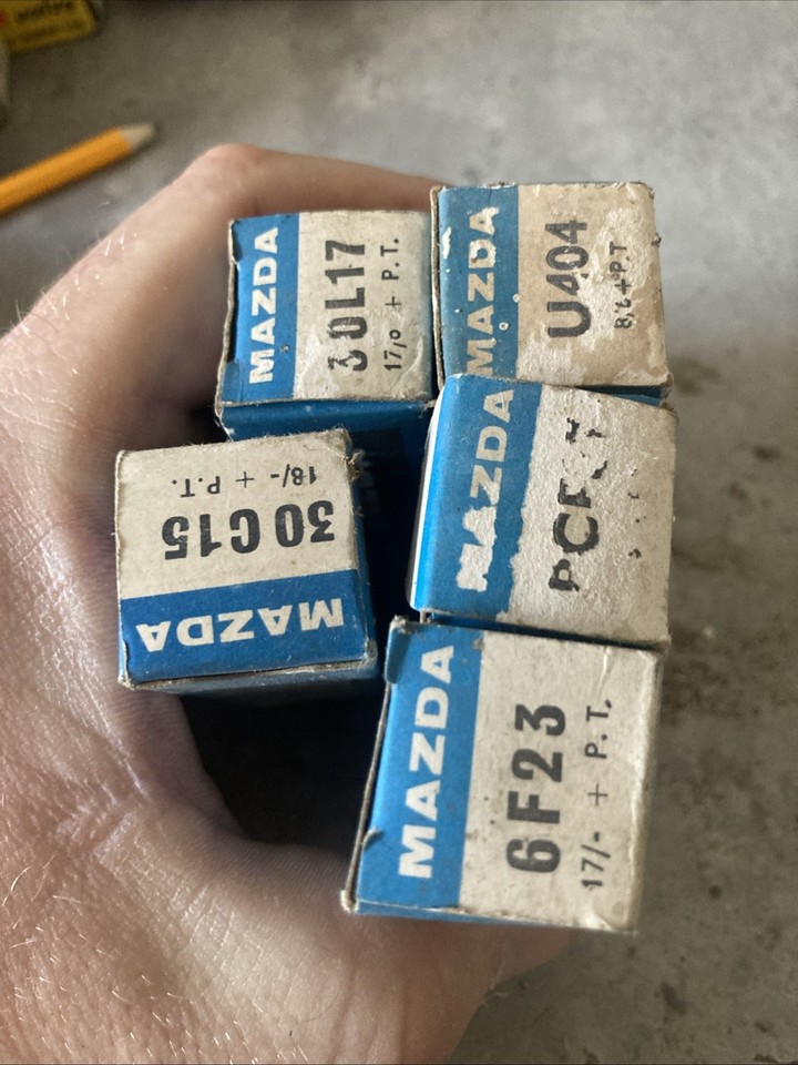 VINTAGE MAZDA EDISWAN RADIO VALVES NOS X5 | eBay UK