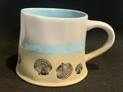 SPECTRUM DESIGN CERAMIC 18 OZ SEASHELL COFFEE MUG COFFEE | eBay