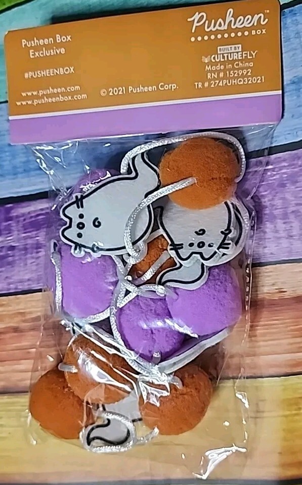 Pusheen Box Fall 2021 Halloween Boosheen Pom Pom Garland Exclusive | eBay