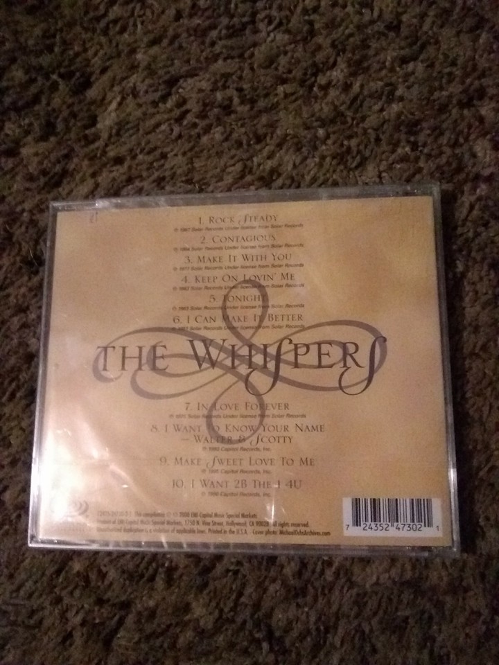 WHISPERS - Best Of: Whispers - CD - **Mint Condition** 724352473021| eBay