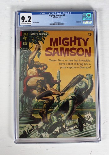 Mighty Samson #9 CGC 9.2 Gold Key Comic Cream to OW Pages 3/67 NM- | eBay