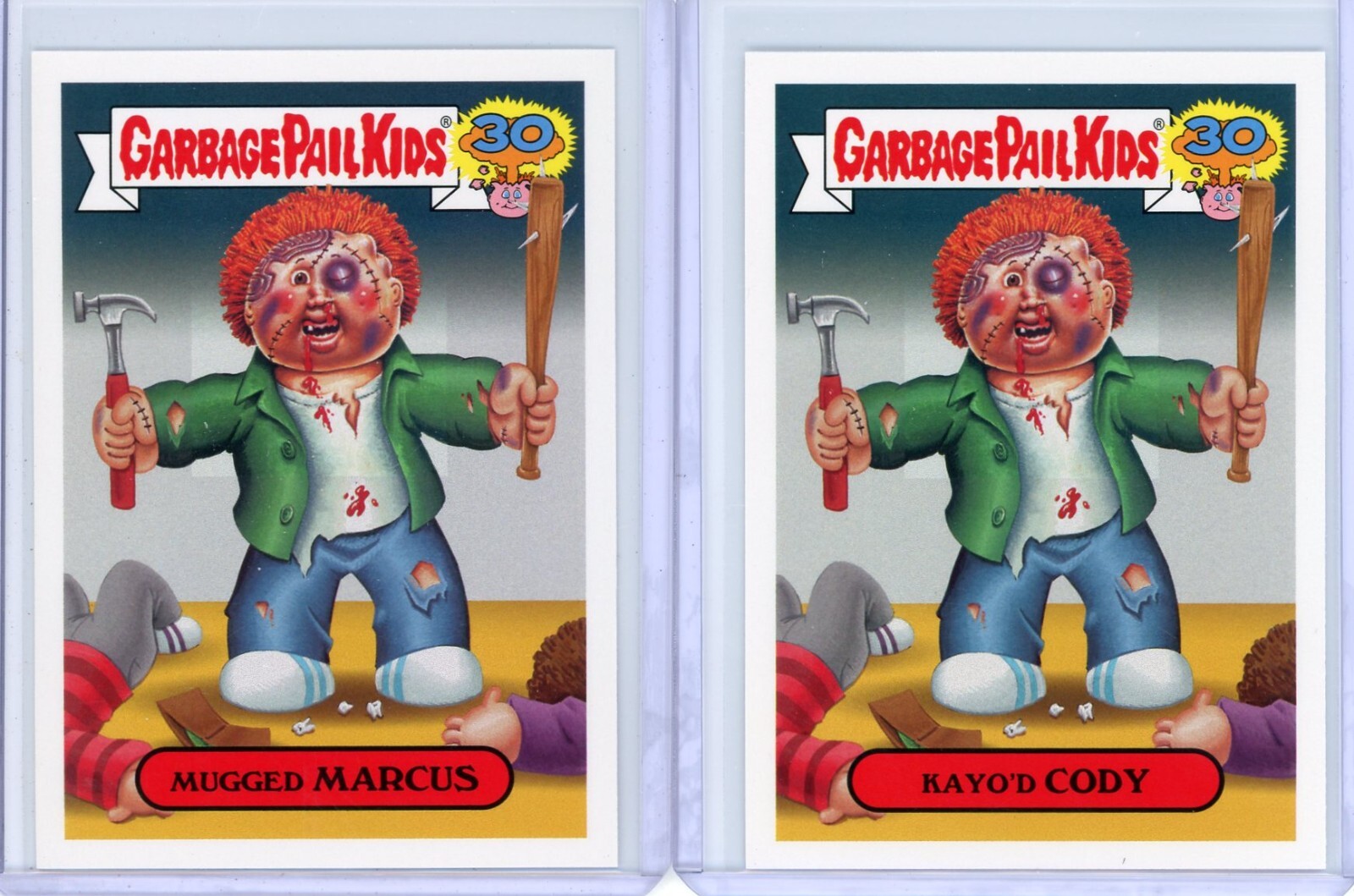 Garbage Pail Kids 30th Anniversary Zoom-Out MUGGED MARCUS & KAYO'D CODY ...