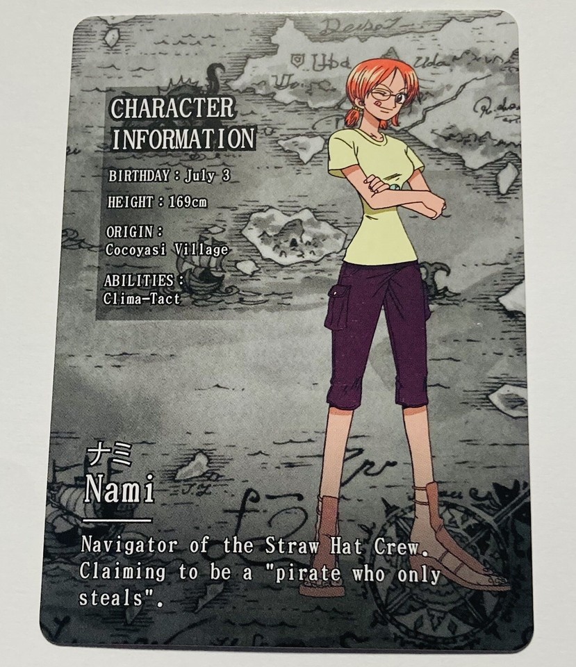 Nami - One Piece Trading Card Skypiea R 044 OP KDAI01 Rare Tc3 | eBay