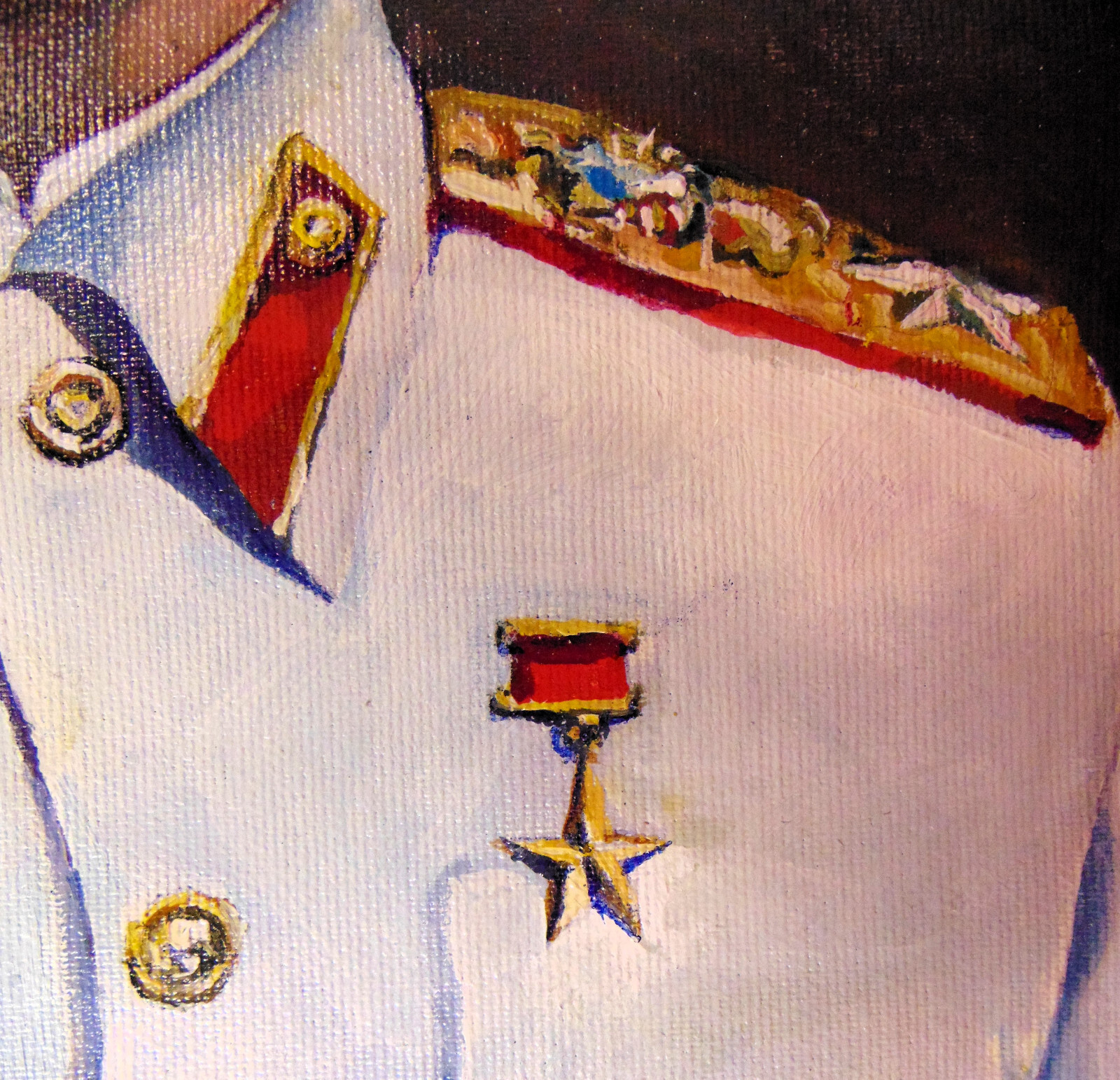 Soviet Marshal Stalin Portrait Modern Ukrainian Print 14x17” Like Oil ...