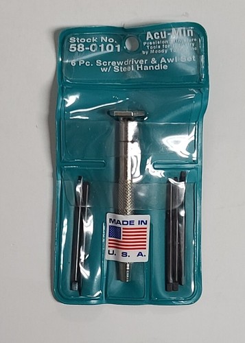 MOODY ACU-MINE 6 Pc. SCREWDRIVER & AWL SET MODEL 58-0101 | eBay