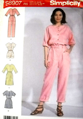 Jumpsuit Romper Dress size 14-22 Simplicity 8907 Sewing Pattern * | eBay
