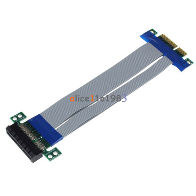 PCI-E 4X to 4X Riser Card Extender Express Extension Cable Flexible ...