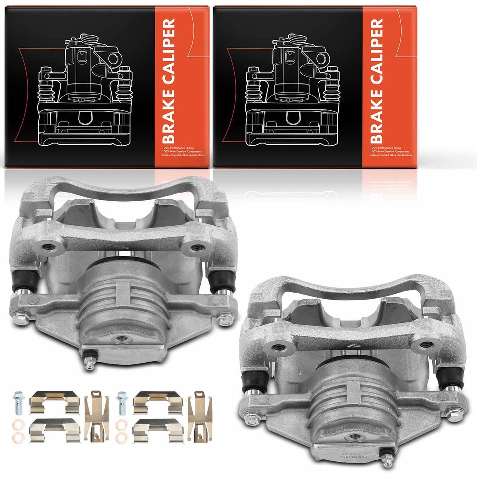 2x Brake Calipers w/ Bracket for Chevy Malibu Olds Pontiac Grand Arm ...