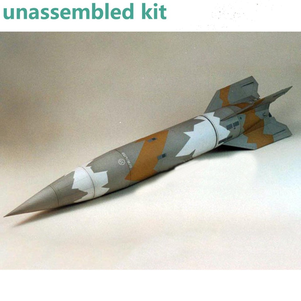1:24 German V1/V2 Missiles Collection 3D Paper Model Rockets ...