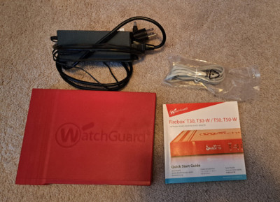 WatchGuard Firebox T30 Firewall Appliance HW Model BS3AE5 AC Adapter ...