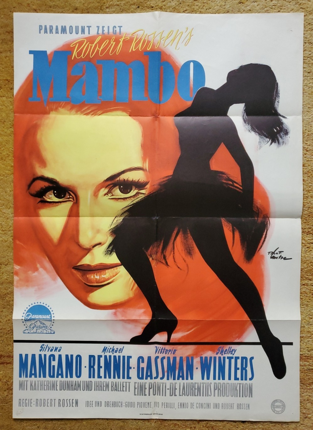 Mambo (Kinoplakat '54) - Silvana Mangano / Michael Rennie | eBay