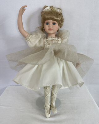Victorian Collection 17" Embellished Porcelain Ballerina Doll "Melissa ...