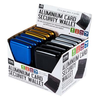 12 x RFID Aluminium Credit Card Security Wallet Holder (6 Cards Slots ...