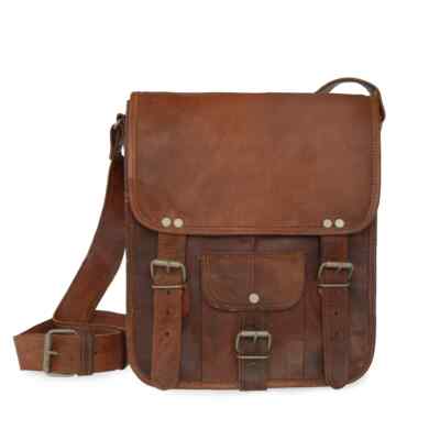 26" Nice 90S Vintage Genuine Leather Messenger Laptop Satchel Shoulder ...