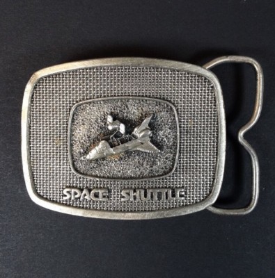 Vtg NASA Space Shuttle Belt Buckle Numbered The Buckle Connection ...