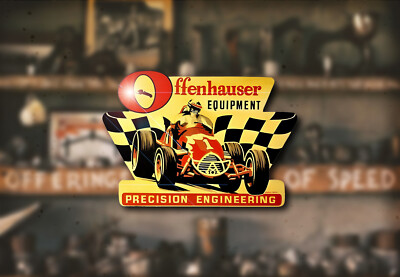 1960s style Offy Decal Hot Rod Rat Drag Ford Speed Gasser Strip Intake ...