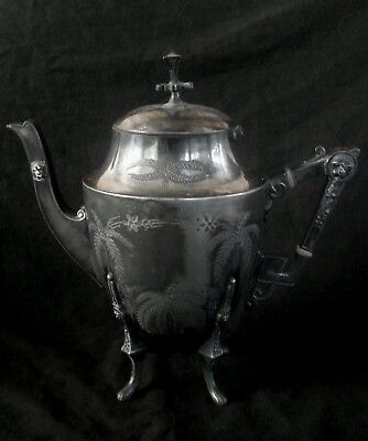 Exquisite antique Rogers & Bros Waterbury Conn coffee pot Lion Head ...