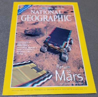 National Geographic Magazine August 1998 Return To Mars | eBay