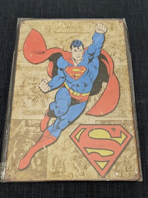 Superman Tin Sign 8" X 12" | eBay