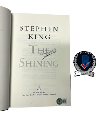 STEPHEN KING SIGNED THE SHINING HARDCOVER BOOK BECKETT BAS COA | eBay